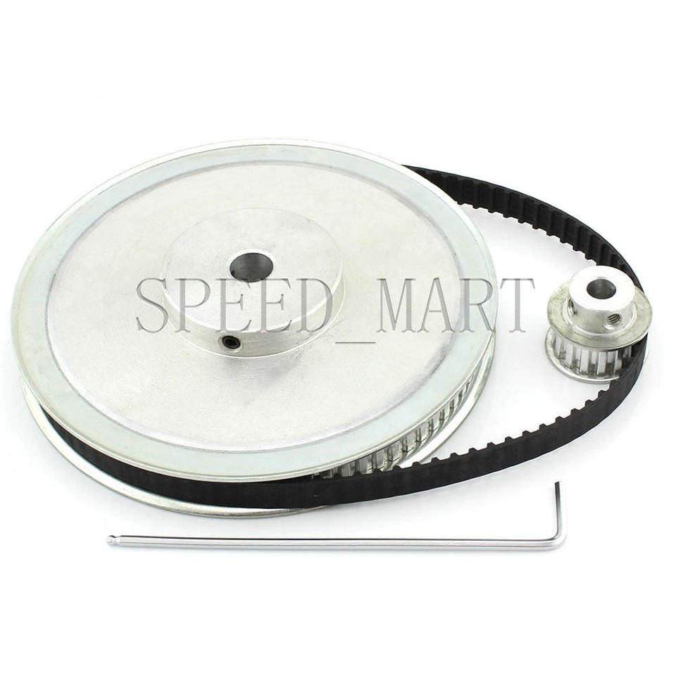 XL 80T 16T Timing Pulley Belt Set Kit Reduction Ratio 5:1 For Stepper ...