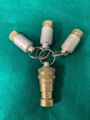New Parker Hydraulic Fittings BH2-60 W/plug And Set Of 3 BH2-61 W/caps ...