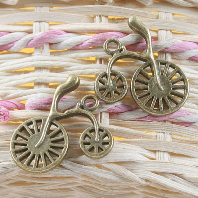 6pcs antiqued bronze bicycle design pendant charm G651 | eBay