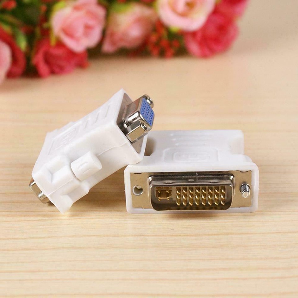 1* 15Pin VGA Female to 24+1 pin DVI-D Male Adapter For PC Video ...