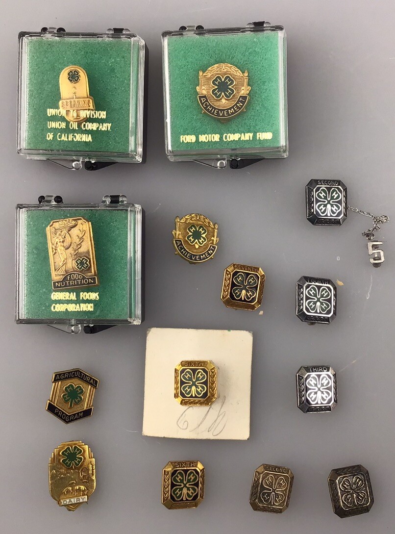 Huge Collection of 4H Pins - Ford, Union Oil, IH, Oliver, Gold Filled ...
