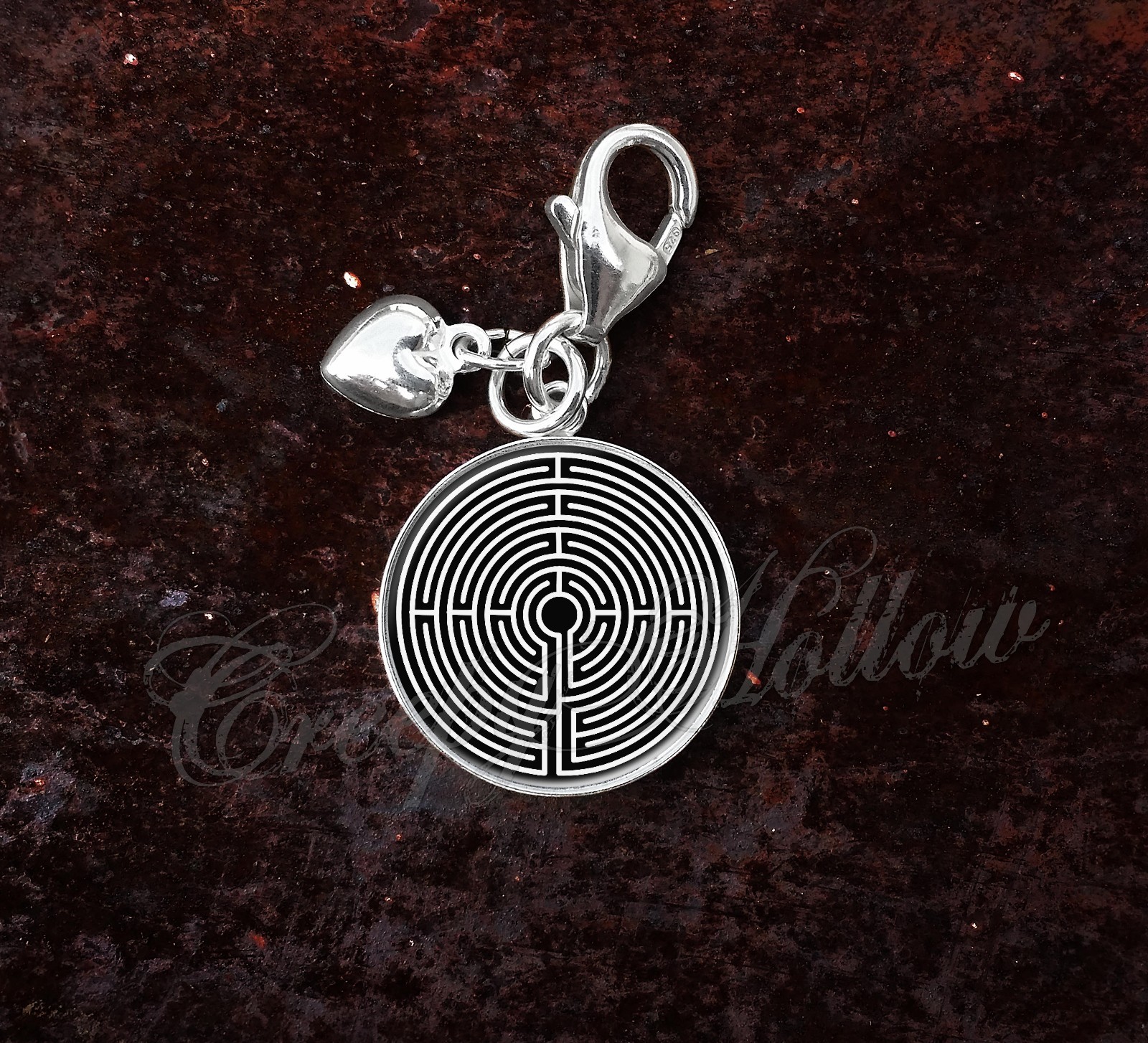 925 Sterling Silver Charm Labyrinth Greek mythology | eBay