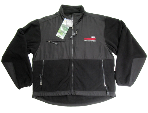NRA 2nd Amendment Task Force Full Zip Fleece Jacket Black Men's M NWT ...