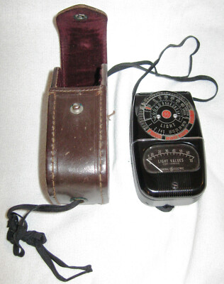 Vintage GE EXPOSURE METER MODEL 8DW58Y4 with Leather Case | eBay