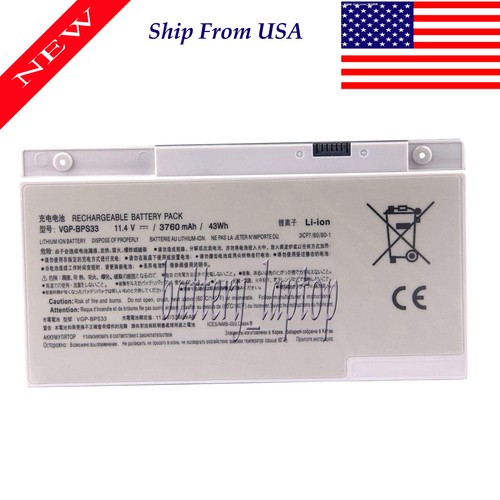 VGP-BPS33 BPS33 Battery for Sony SVT14126CXS SVT14127CH SVT141290X ...