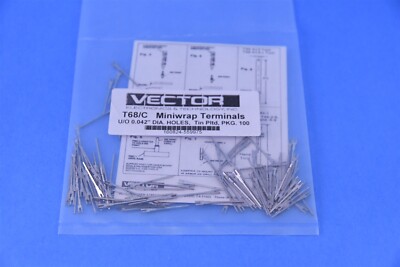 100 Vector Electronics T68/C Wire-Wrap Terminals Breadboarding or Prototyping | eBay