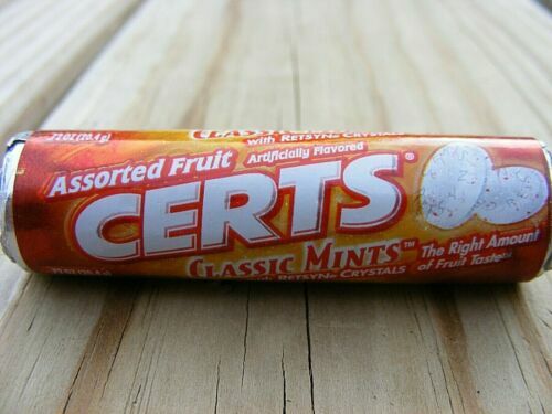 1 Roll Certs Mints Assorted Fruit Classic Roll. Collector Candy ...