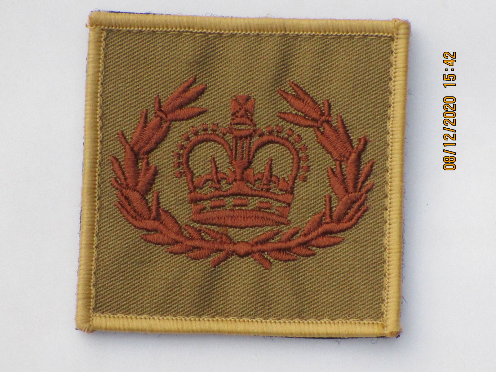 Rank Insignia: Warrant Officer 2, Rqms , Copper On Khaki, With touch ...