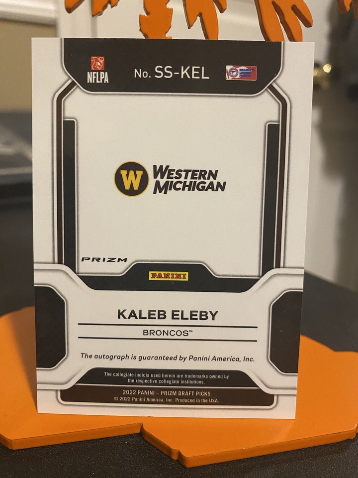 Kaleb Eleby 2022 Panini Prizm Draft Picks Sensational Signatures Red ...