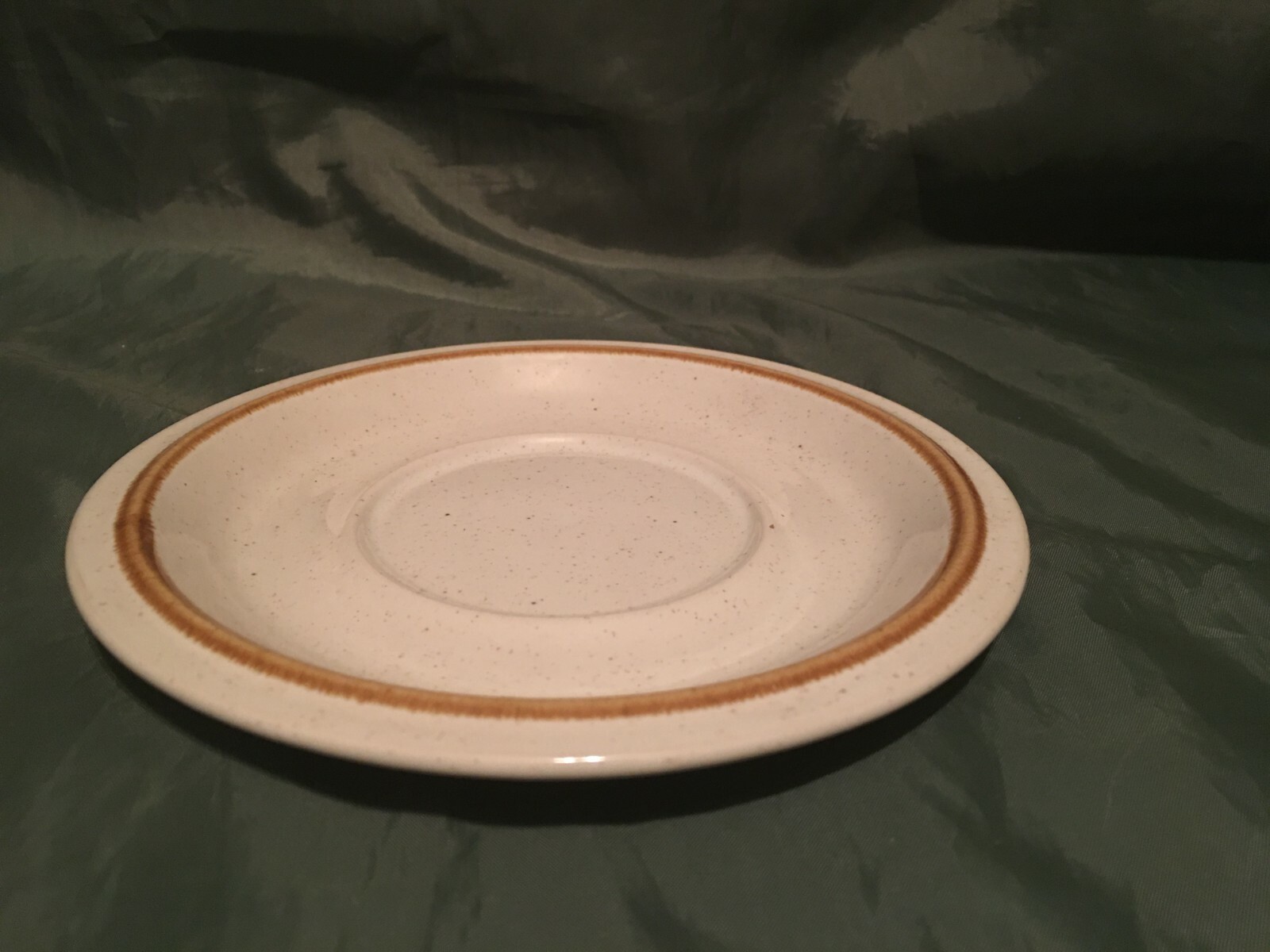 Creamy Beige Stoneware Saucer light brown ring Stoneware 6 1/8" Japan ...