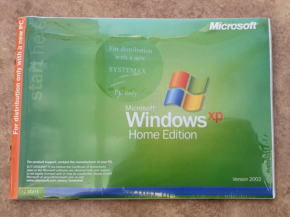 Microsoft Windows XP Home Edition New Sealed Version 2002 | eBay