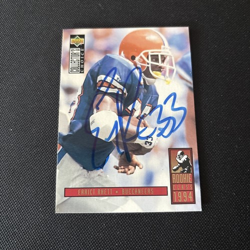 ERRICT RHETT 1994 NFL Rookie Card Auto Tampa Bay Buccaneers In-Person ...