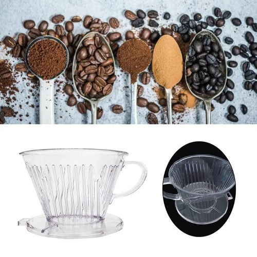 Hand Brewed Reusable Coffee Filter Cup Dripper Cone Shape Coffee Maker ...