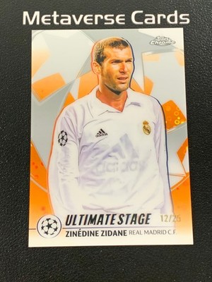 2025-26 Topps UCC Flagship Zinedine Zidane Ultimate Stage Chrome Orange ...