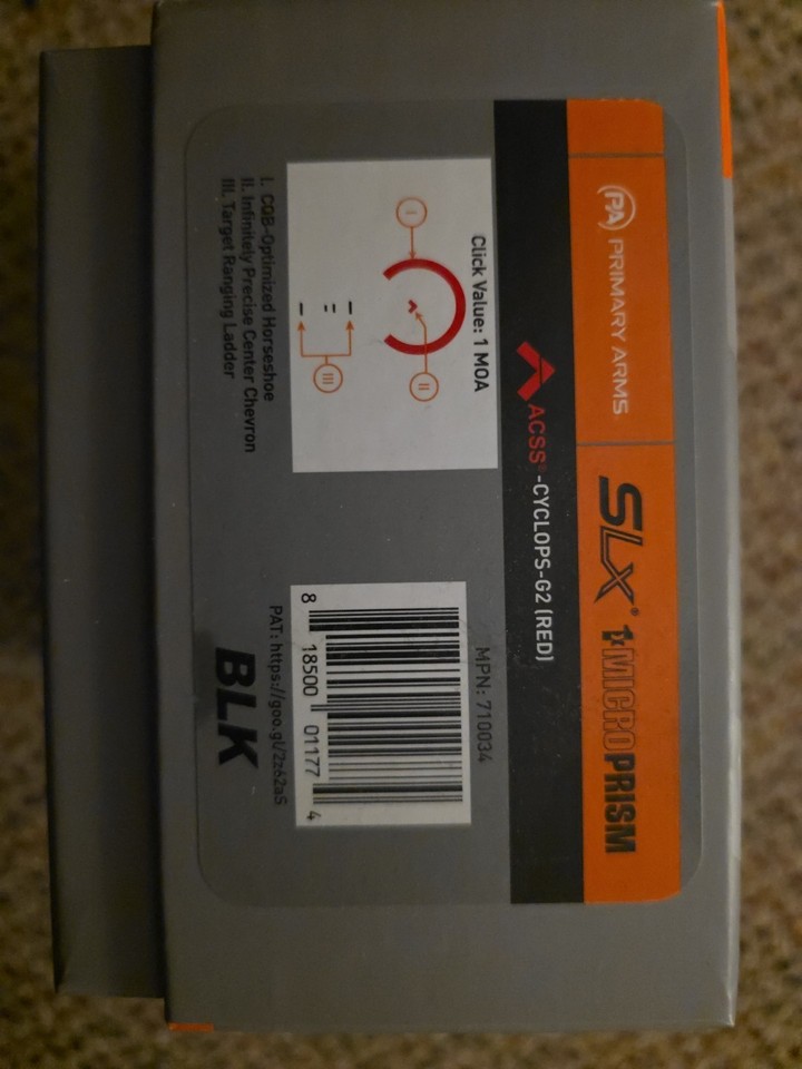 Primary Arms SLX MicroPrism ACSS Cyclops G2 Red | eBay