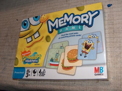Nickelodeon SpongeBob SquarePants Milton Bradley Memory Game Brand New ...