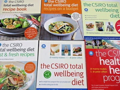 The CSIRO Total Wellbeing Diet Cookbooks - Large Selection - NOAKES ...