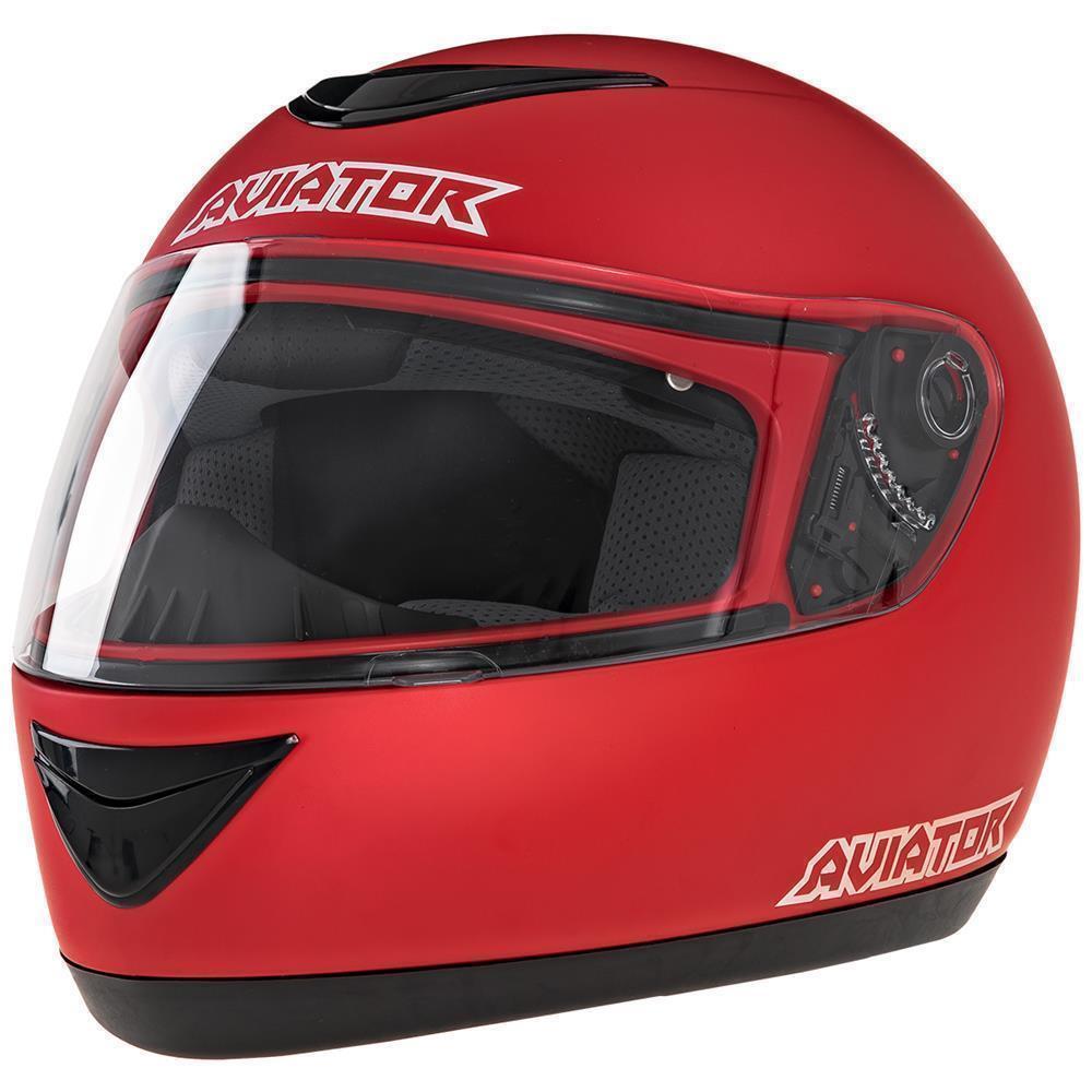 Integralhelm Rot Visier Sonnenblende Motorrad Roller Moped Helm S M L ...