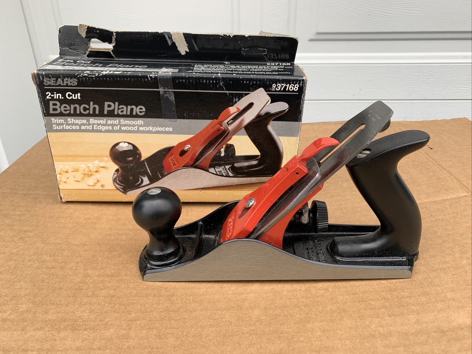 Vintage Sears 2-in. Cut Bench Plane 9 37168 Original Box, Mint | eBay
