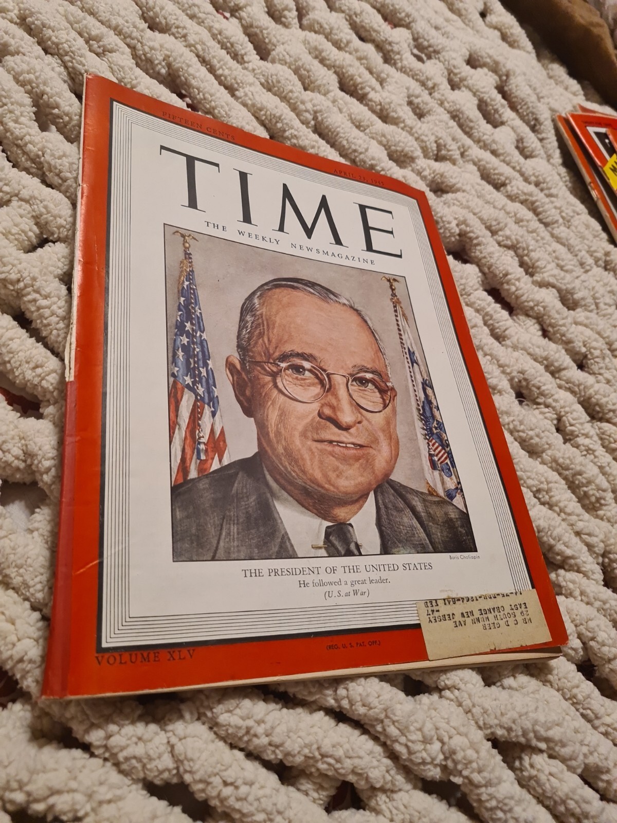TIME Magazine- April 23, 1945 Harry Truman vg condition | eBay