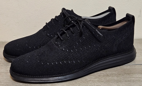 Cole Haan Mens Original Grand Stitchlite Black Oxford Shoes Size 11.5 M ...