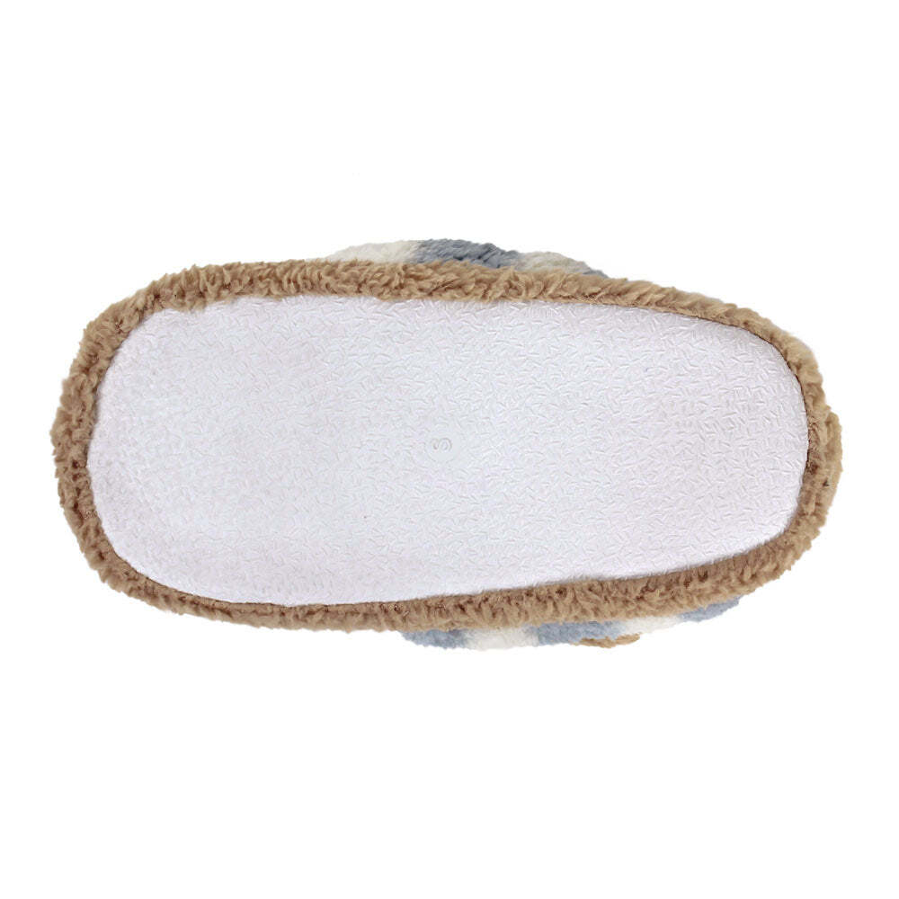 Blue Stripe Bunny Slippers - Rabbit Animal House Shoes - ONE SIZE | eBay