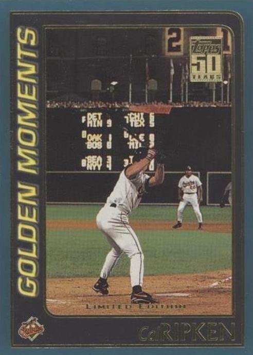 2001 Topps - Golden Moments Cal Ripken #384 Limited Edition for sale ...