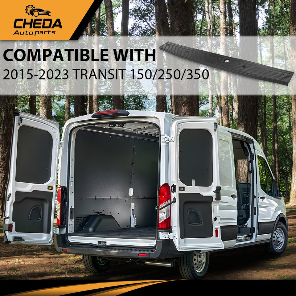 Fit For 2015-2023 Ford Transit 150/250/350HD Rear Door Sill Trim Plate ...