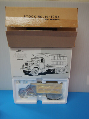 FIRST GEAR - BARD CONCRETE - 1960 MACK MODEL B-61 DUMP TRUCK - 1/34 ...