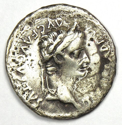 Tiberius AR Denarius Silver Tribute Penny Roman Coin 14-37 AD - VF ...