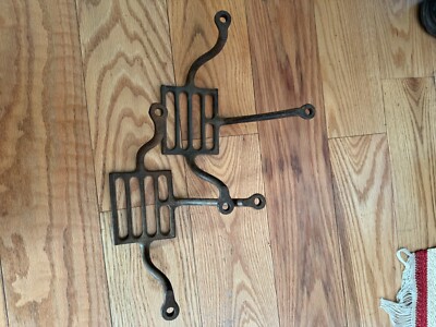 Pair (2) Antique Cast Iron Buggy Wagon Carriage Sleigh Steps Antique | eBay