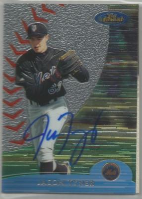 New York Mets JASON TYNER autographed 2000 Topps Finest | eBay