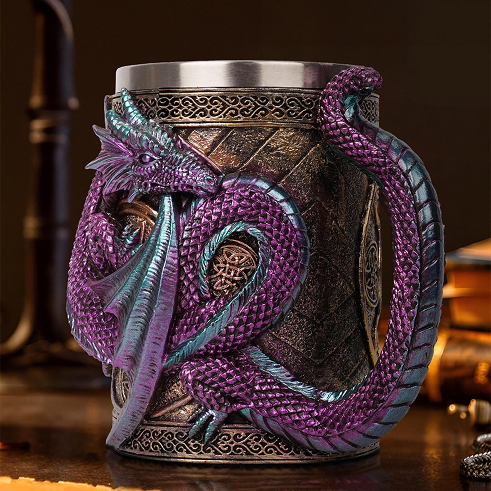 Medieval 3D Dragon Beer Mug Game Tankard Coffee Cup Wine Glass Mugs ...