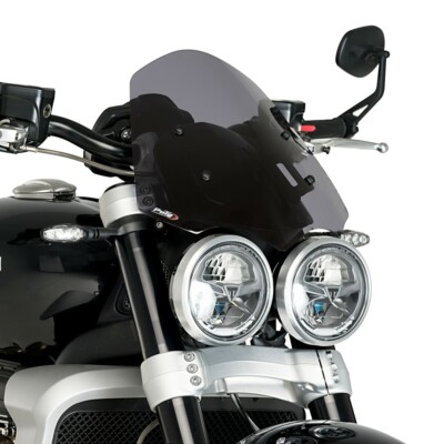 Windshield for Triumph Rocket 3 R / GT 2020 Dark Smoke Puig NG Touring ...