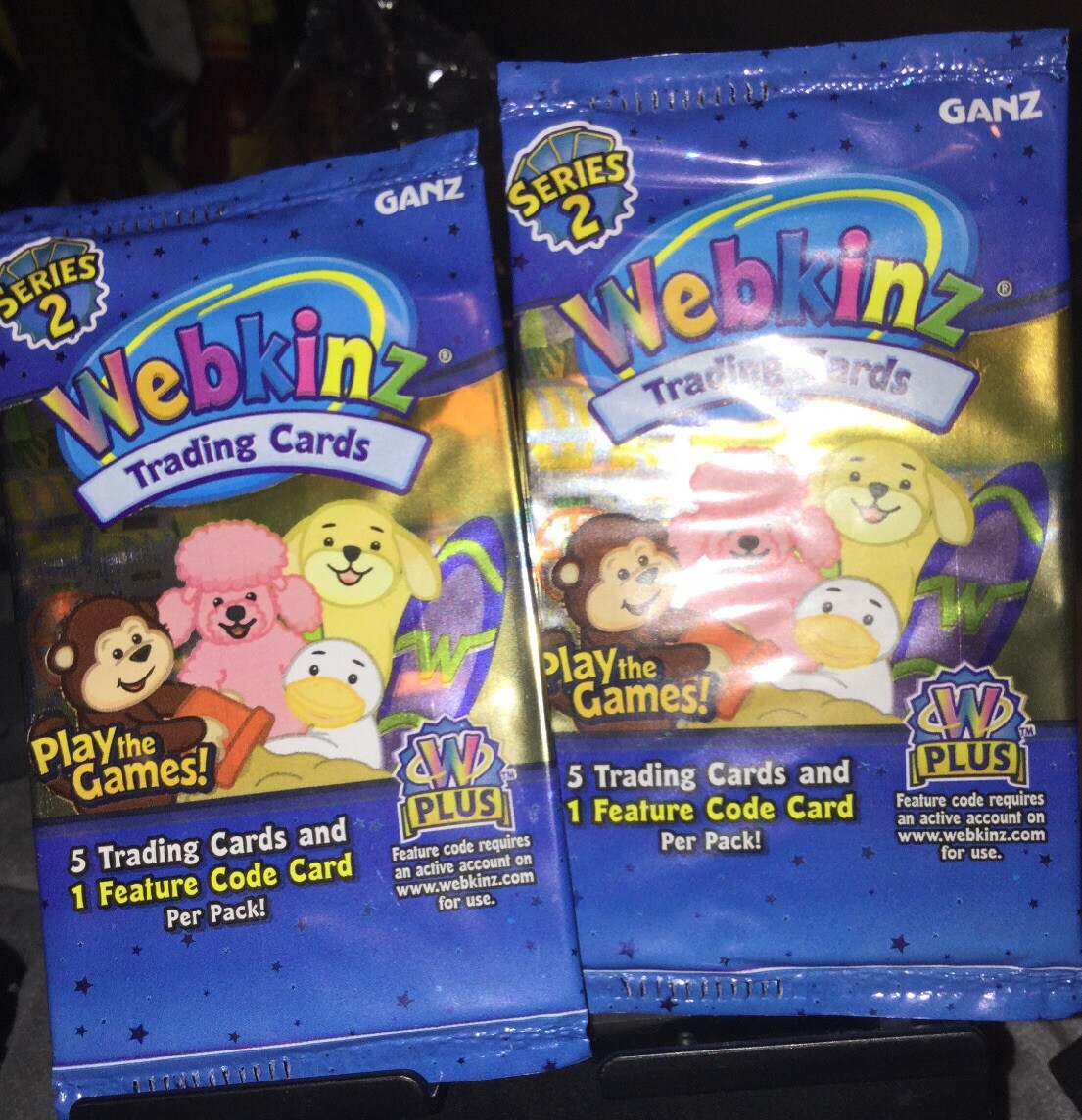 Ganz Webkinz Series 2 Trading Cards ( 2 Packs ) New Sealed Rare | eBay