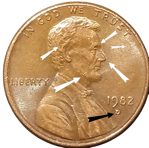 1982 D Small Date zinc penny. DDO, DDR | eBay