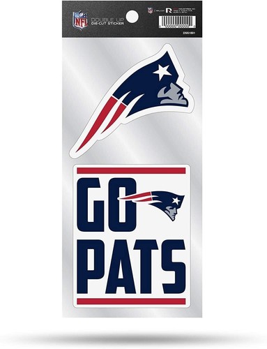 New England Patriots Sticker Decal Sheet 2-Piece, 4 Inch Double Up | eBay