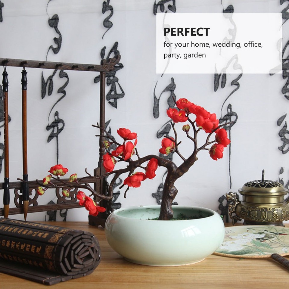 1pc Artificial Plum Blossom Weddinjg Holding Plum Flower Fake Plum ...