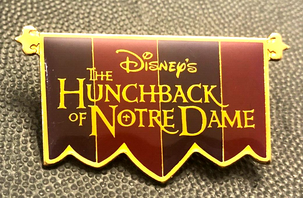Disney pin 4592 Hunchback of Notre Dame Banner Cast Member logo paris ...