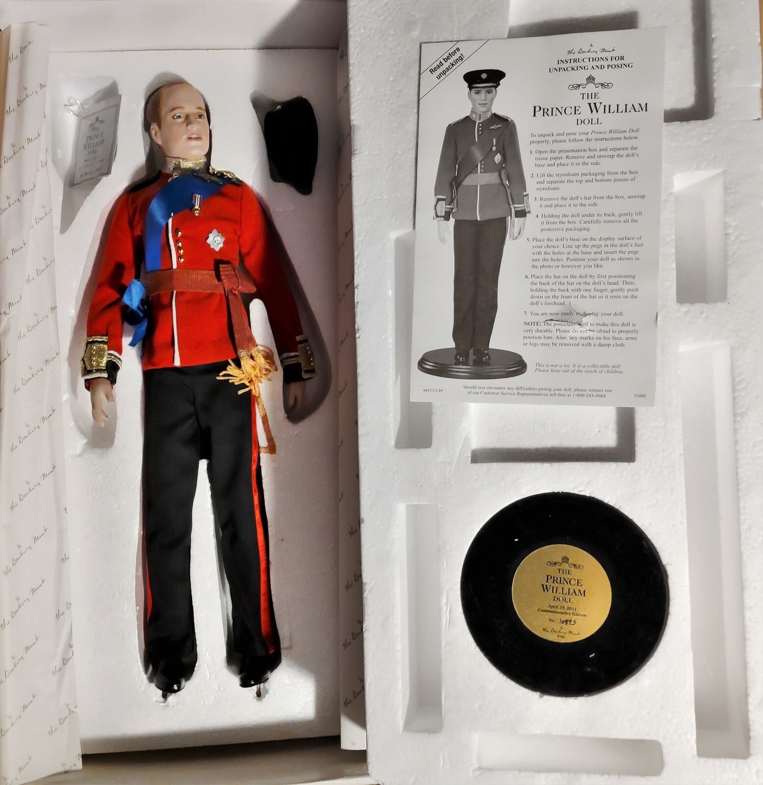 The Danbury Mint Prince William Royal Wedding Porcelain Groom Doll | eBay