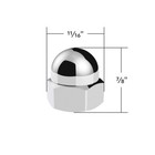 United Pacific 10021M50 11/16” x 7/8” Chrome Acorn Nut Cover – Pack of ...