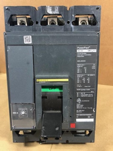 SQUARE D POWERPACT CURCUIT BREAKER MGL36300 SCHNEIDER ELECTRIC | eBay