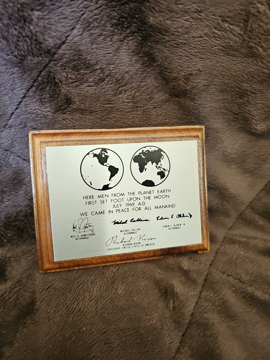 Neil Armstrong Moon Plaque
