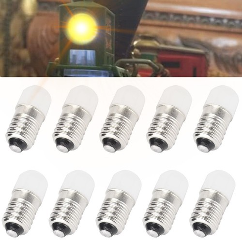 Pack of 10 Warm White #1447 18 volt SCREW BASE LED BULBs for Lionel ...