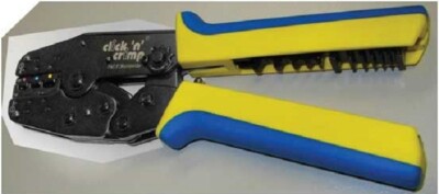Wattmaster UNIVERSAL CRIMPER WITH 3-DIE SET 240mm Indent, Yellow/Blue ...