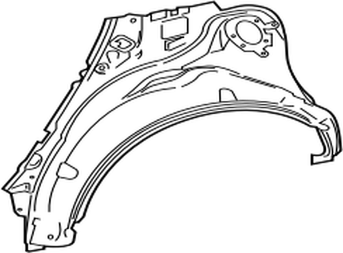 61632-33904 Toyota Panel, quarter wheel house, outer lh 6163233904, New ...