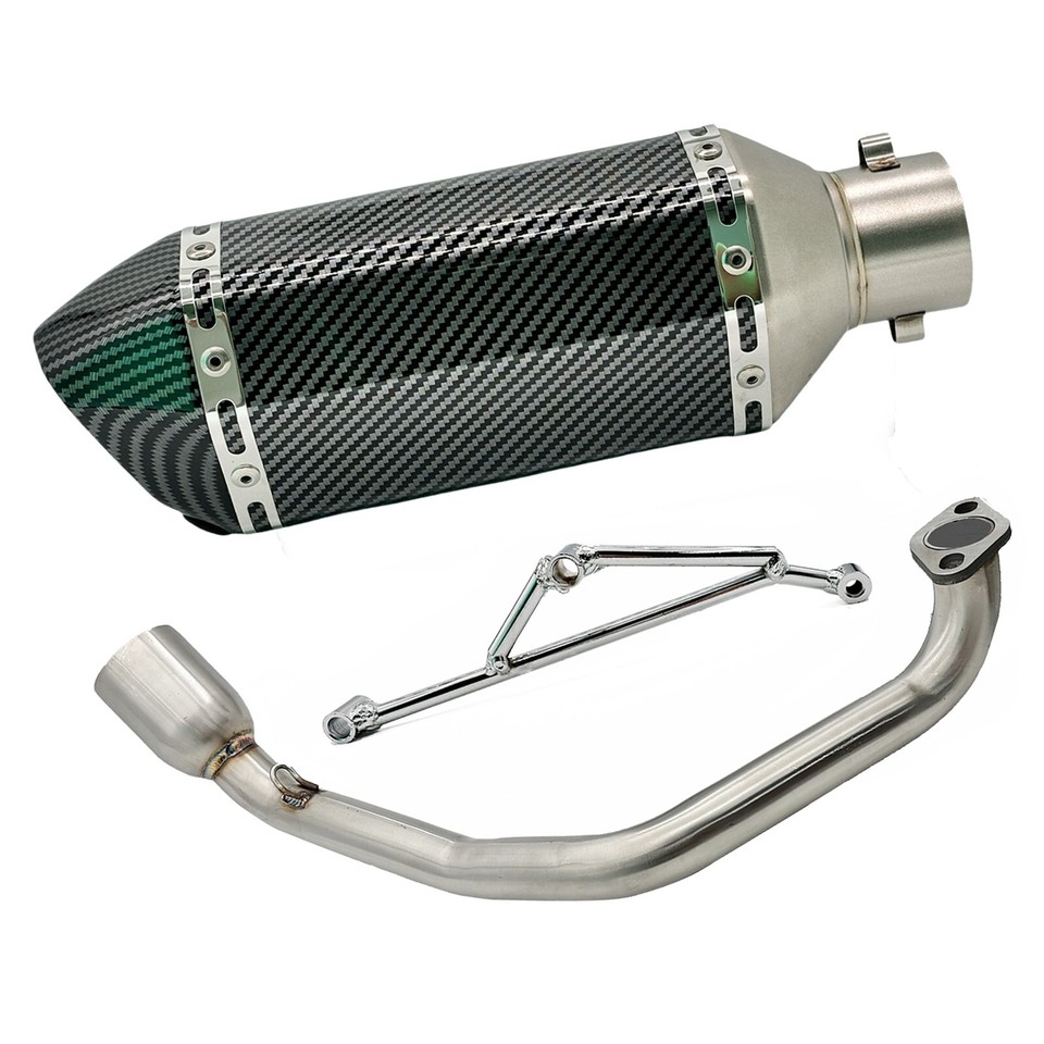 For Yamaha GY6 125 GY6-150 Exhaust System Motorcycle 51mm Muffler Pipe ...