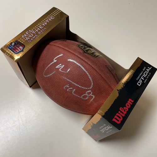 Wilson The Duke NFL Leather Football Signed Eric Decker Comm Goodall ...