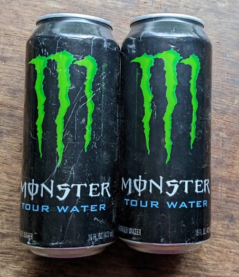 2 Cans Monster Tour Water ~ Unopened ~ Abused At EST Fest | eBay