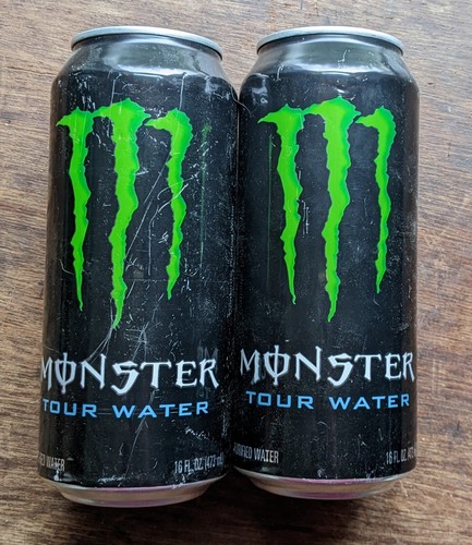 2 Cans Monster Tour Water ~ Unopened ~ Abused At EST Fest | eBay